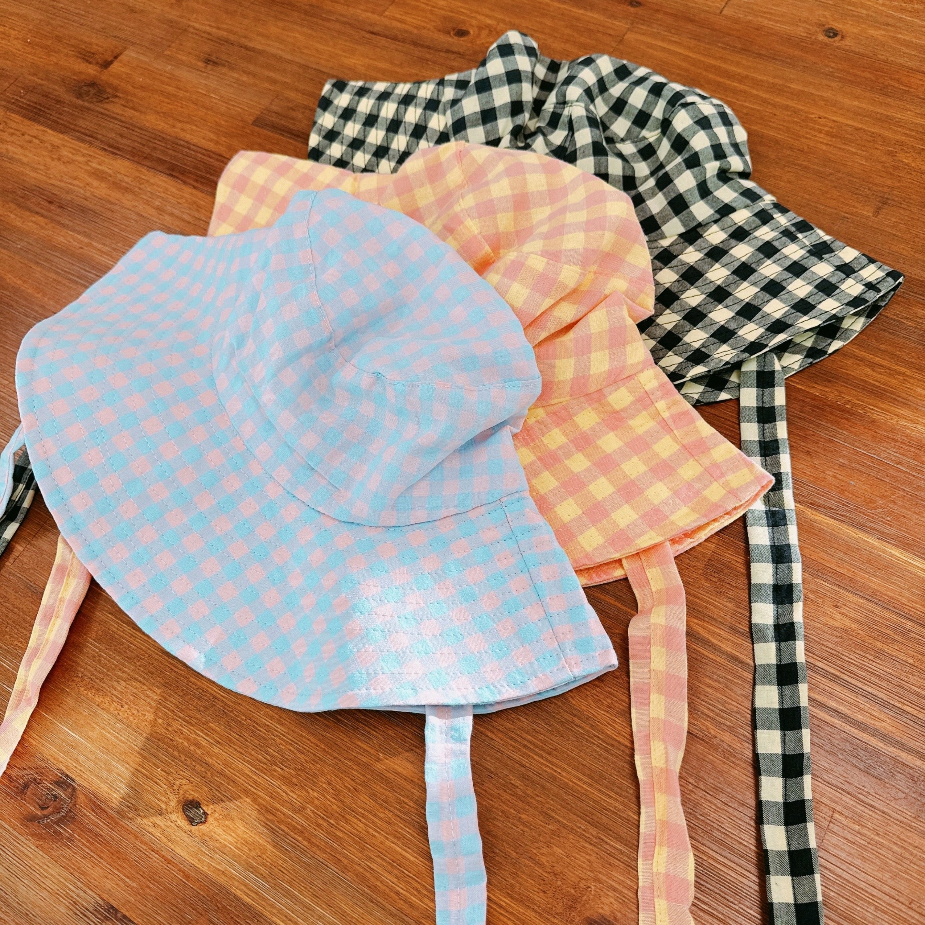 Color Palette Gingham Beach Hat – Ellisonyoung.com