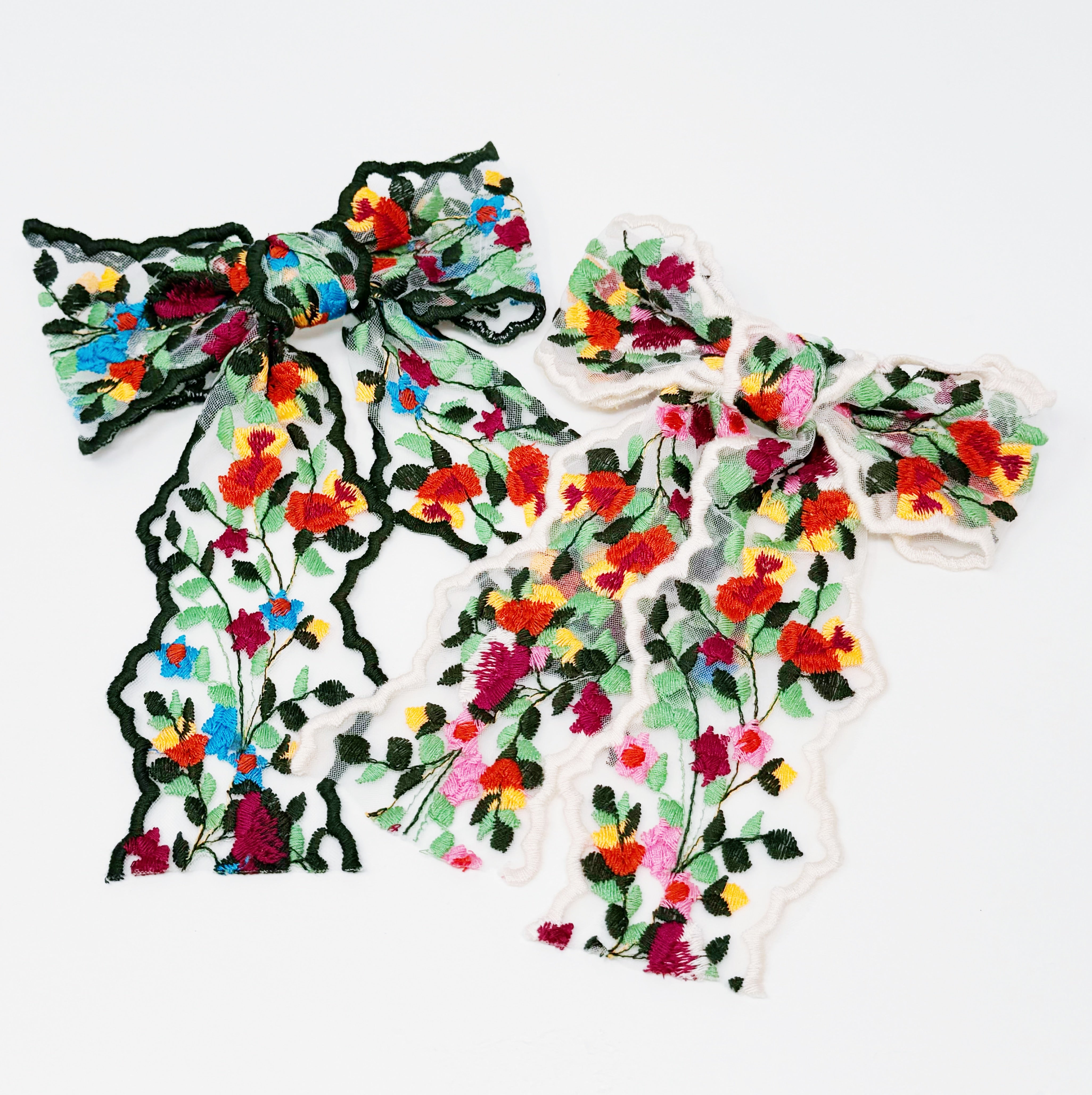 Blooming Garden Lacey Bow Hair Clip – Ellisonyoung.com