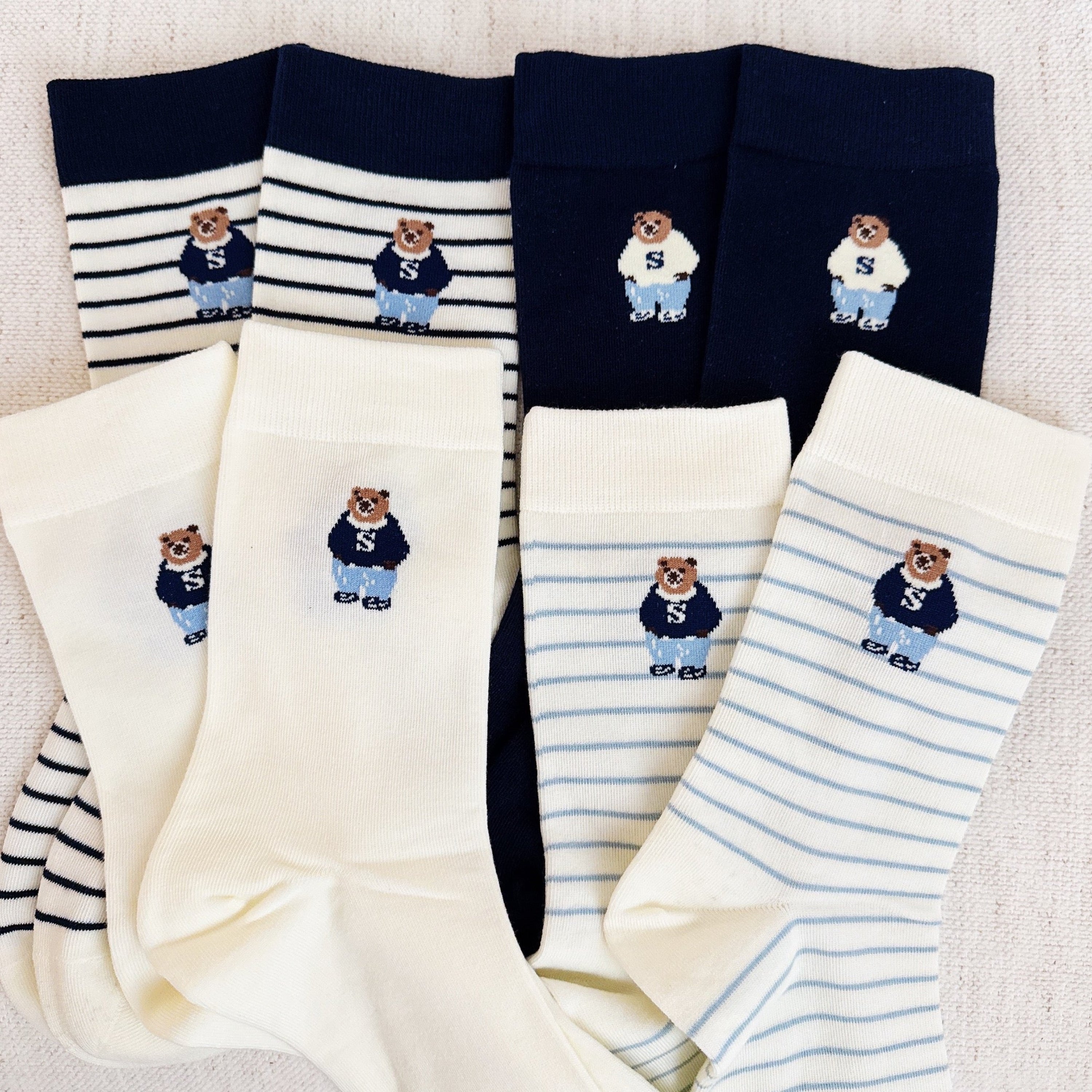 Preppy Bear Socks Set – Ellisonyoung.com