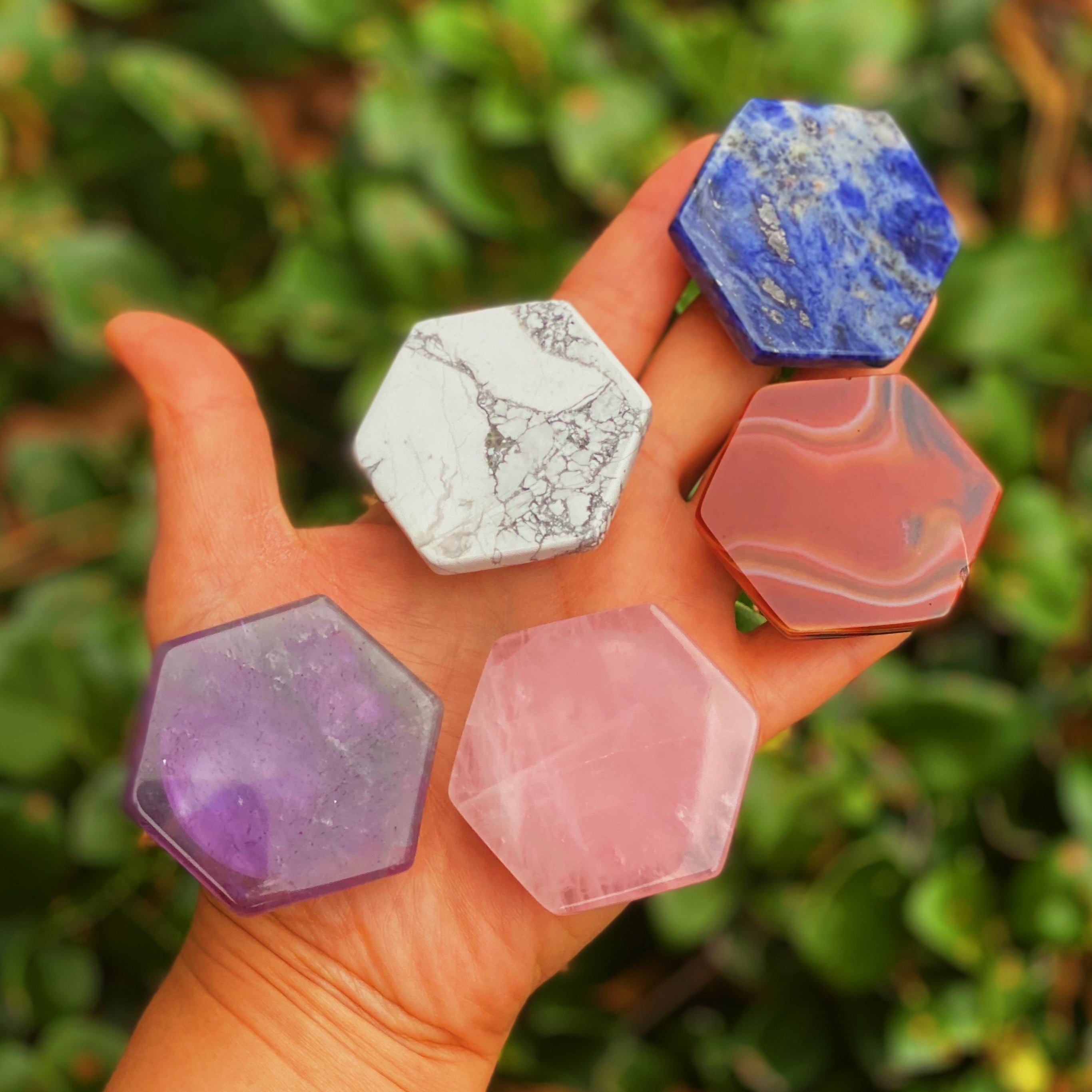 Hexagon Natural Stone Device Grip – Ellisonyoung.com