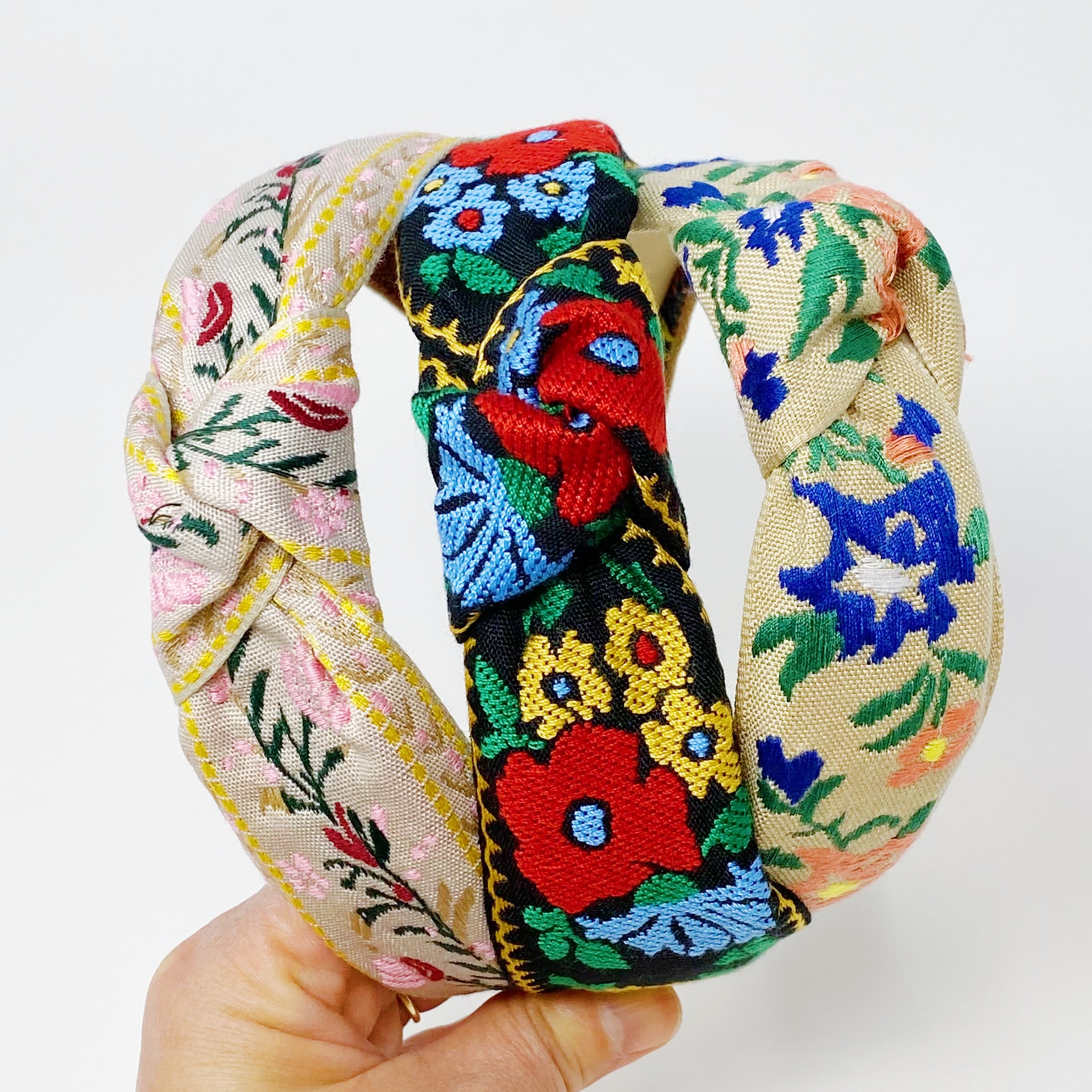 French Floral Embroidered Headband – Ellisonyoung.com