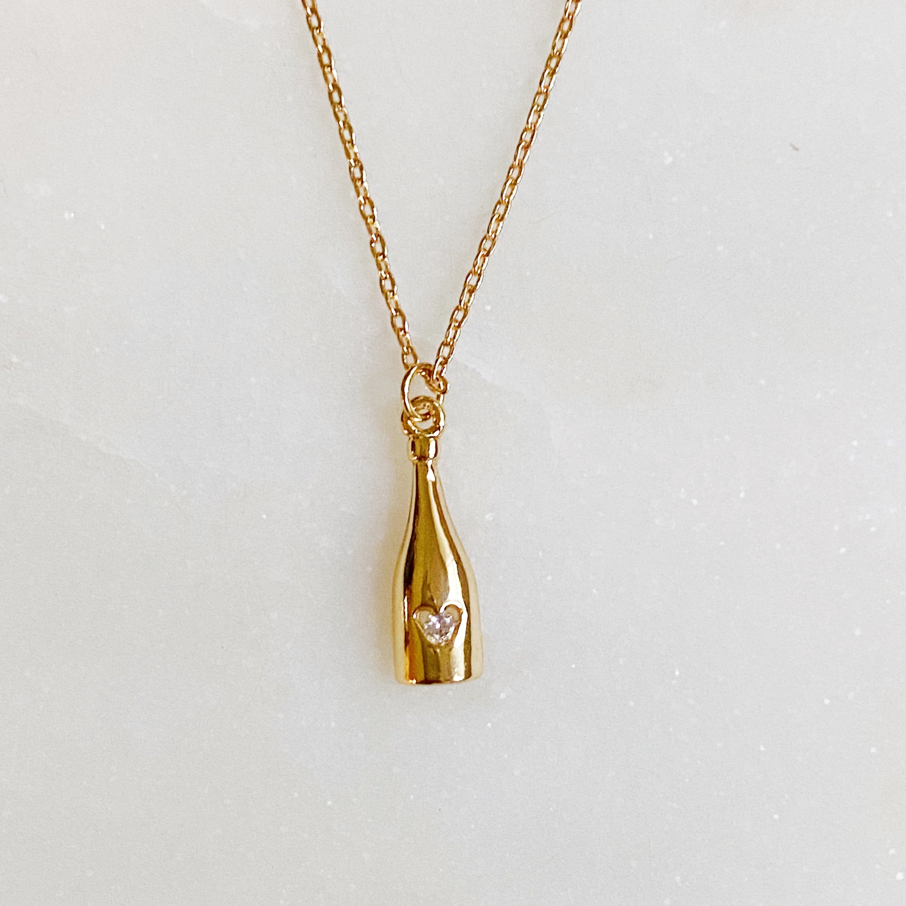 Golden Champagne Pendant Necklace – Ellisonyoung.com
